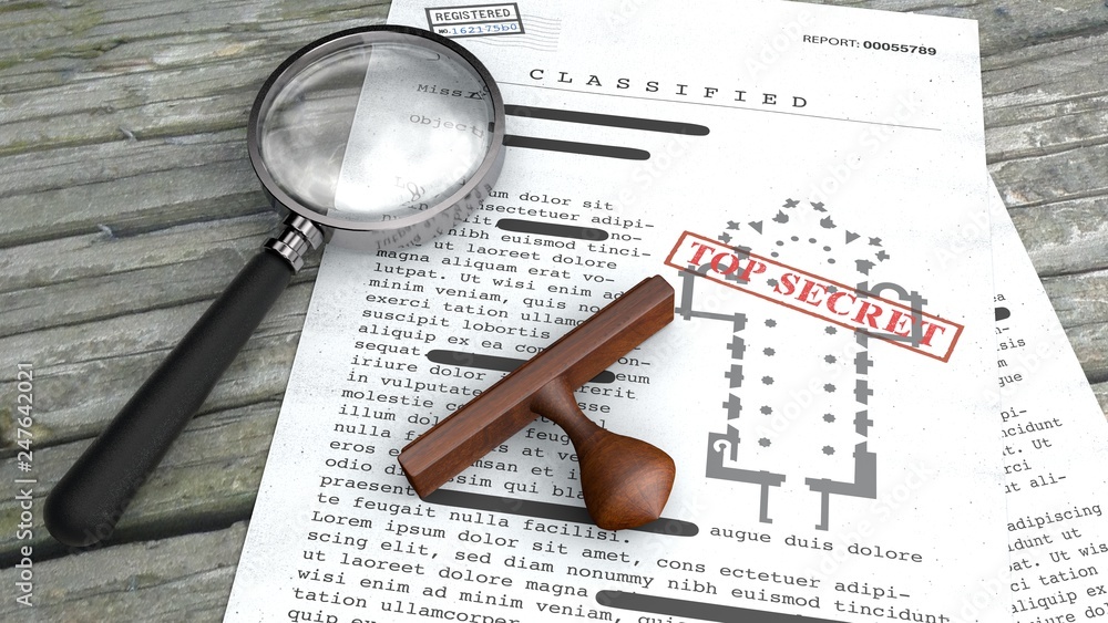 Top secret document, declassified, confidential information, secret ...