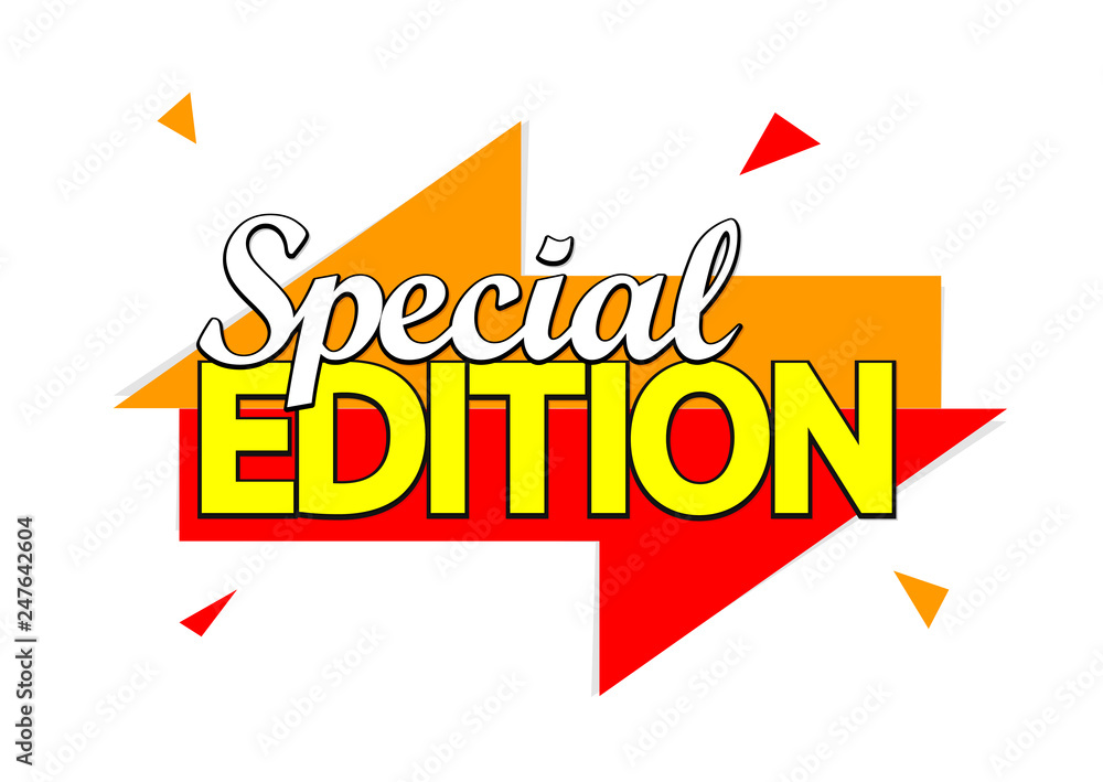 Special Edition, banner design template, promo tag, vector illustration ...