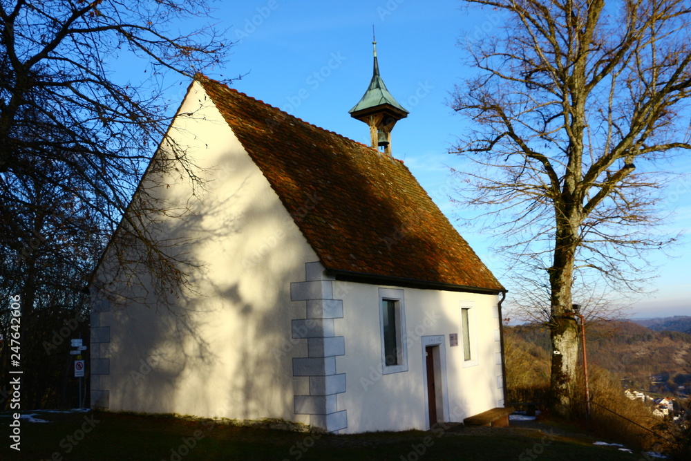 Blick auf die Ottilienkapelle auf dem Hütteberg in Horb am Neckar Stock ...