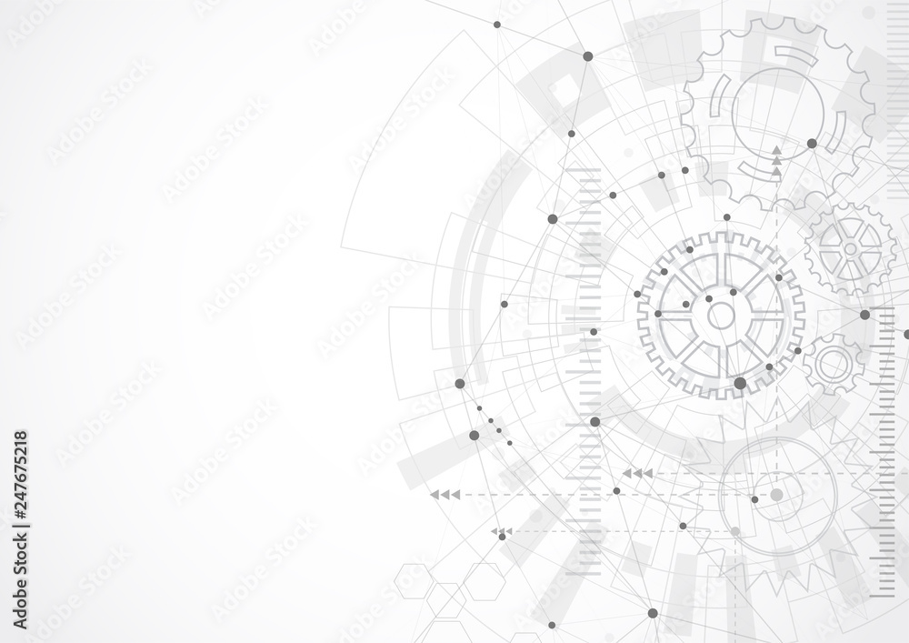 Abstract Technology Background. Communication and engineering concept ...