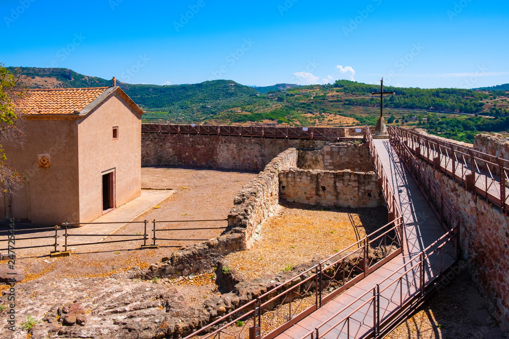 Bosa, Sardinia, Italy - The palatine chapel of Malaspina Castle, Castle ...