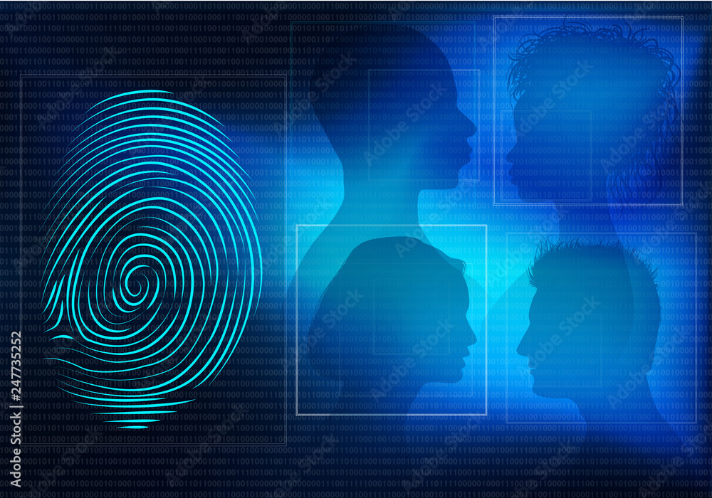 Biometric electronic system for identification of individual identity ...