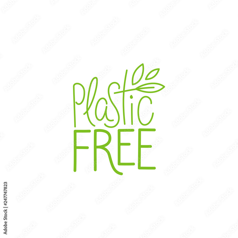 Vector logo design template and hand-lettering illustration in simple ...