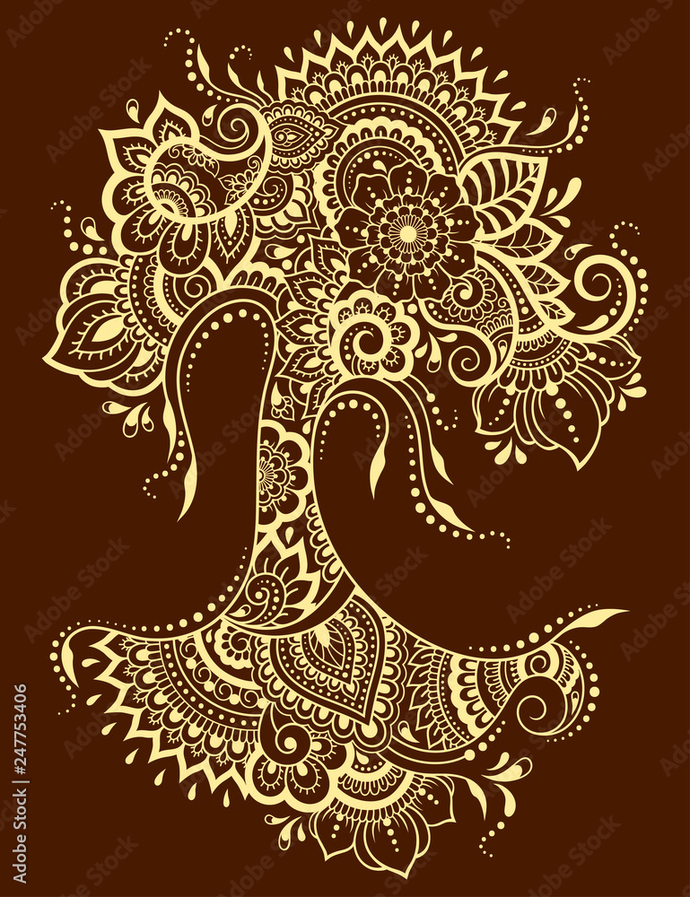 Tree Henna Design