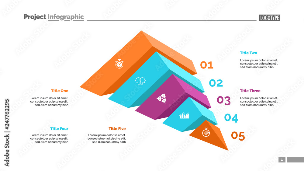 Five Elements Strategy Slide Template Stock Vector | Adobe Stock