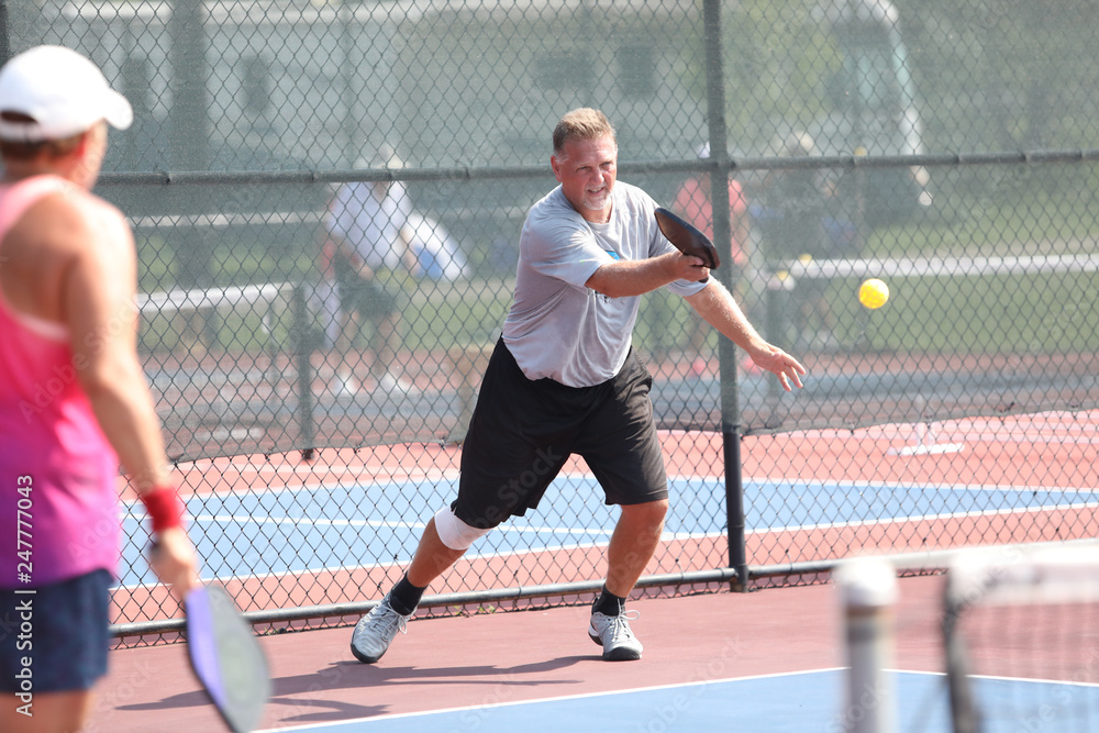 pickleball tournament shot Stock Photo | Adobe Stock