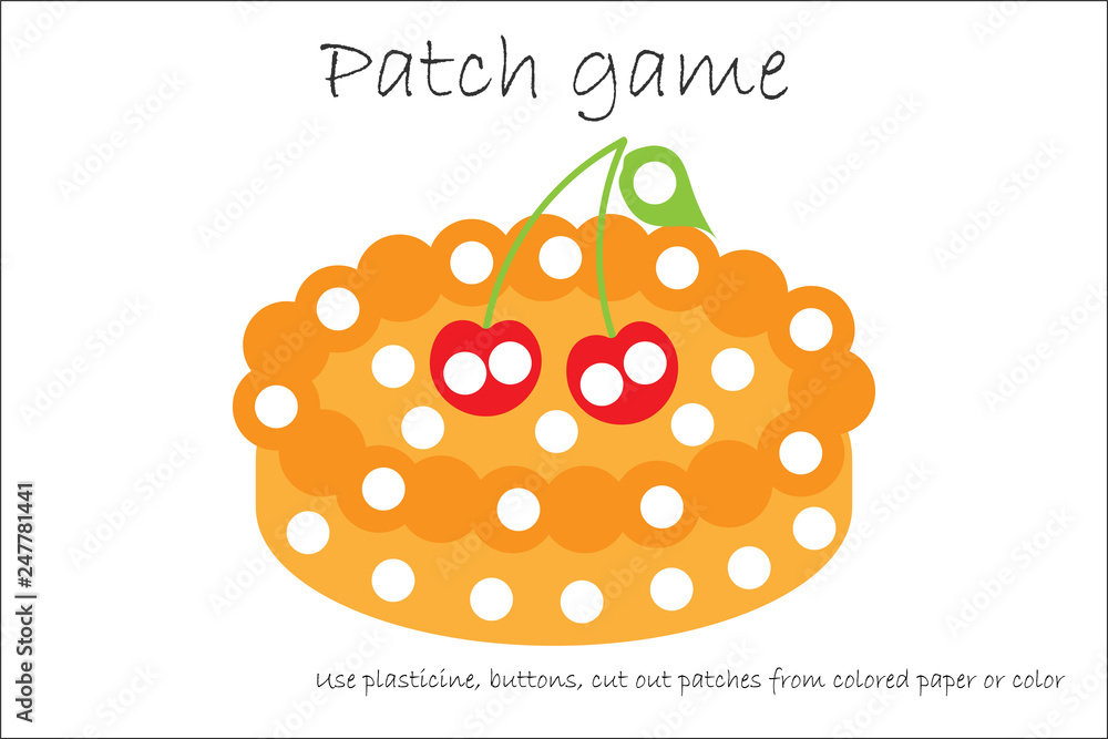 Education Patch game pie for children to develop motor skills, use ...