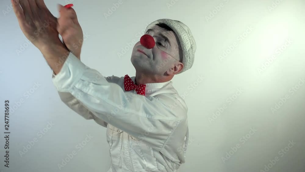 Emoji clown - Disappointed and Expressionless Face. A clown throws a ...