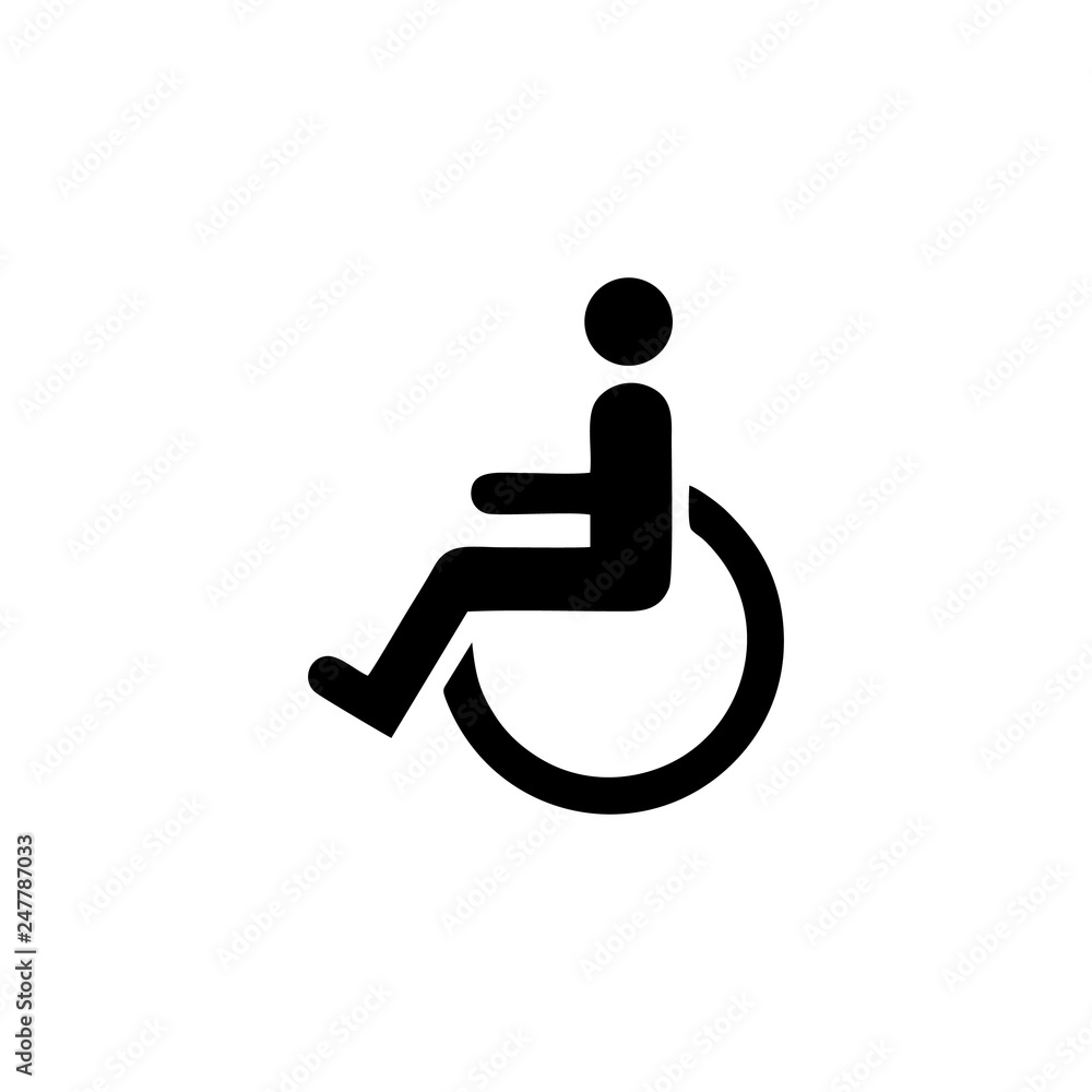 Disabled person symbol Stock Illustration | Adobe Stock