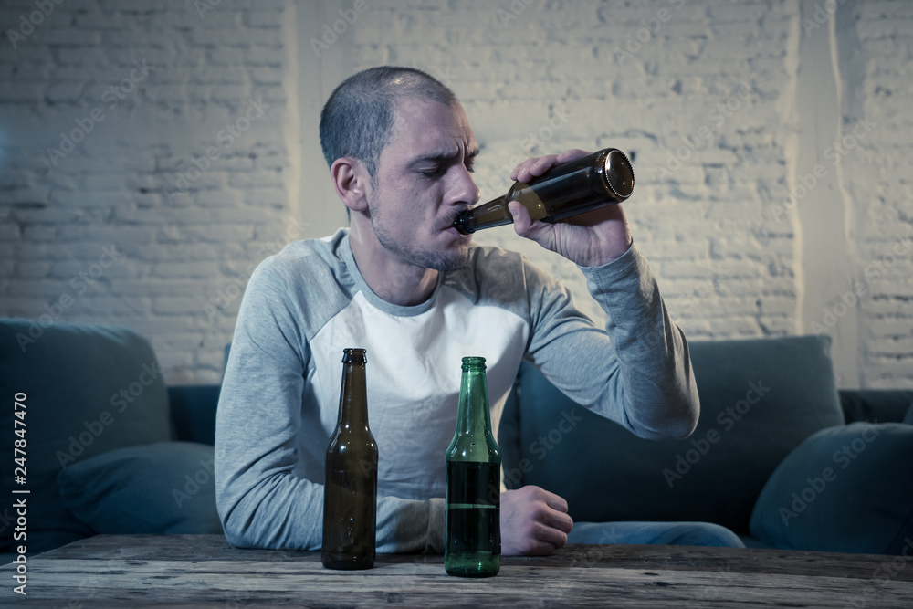 Man Drinking Alcohol