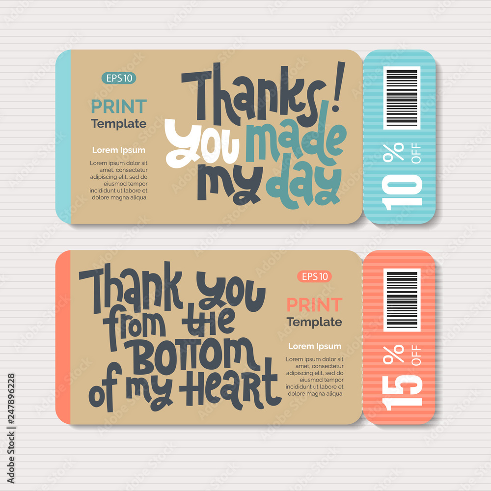 Thank you quotes and stickers Stock Vector | Adobe Stock