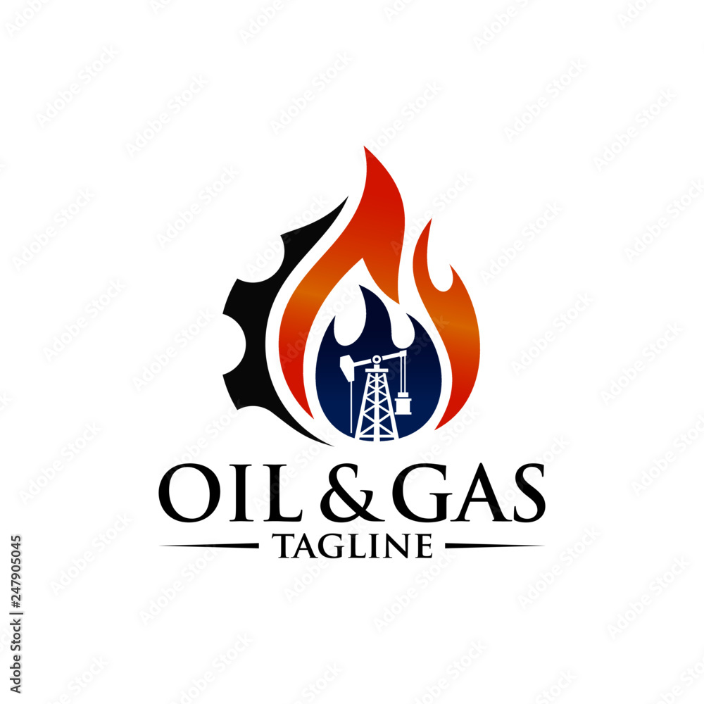 Oil Industry Logo Template Stock Vector | Adobe Stock