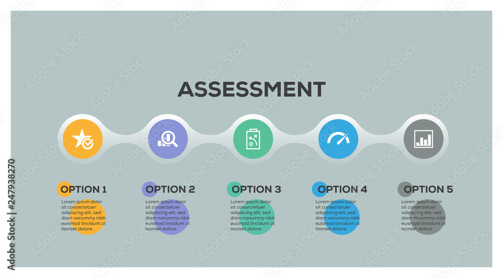 ASSESSMENT INFOGRAPHIC DESIGN Stock Vector | Adobe Stock