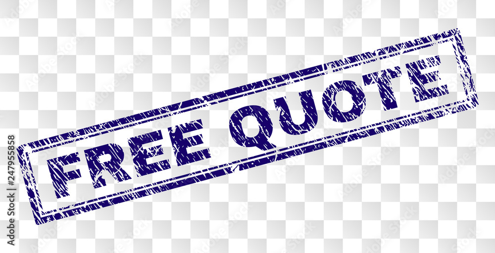 Vecteur Stock FREE QUOTE stamp seal print with rubber print style and ...