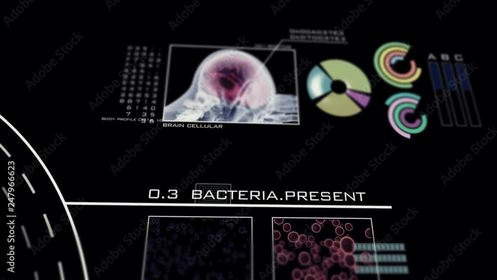 35" Health Interface Sequence. Loopable background animation included ...