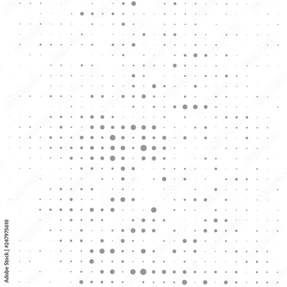 The grey dots on white background Stock Vector | Adobe Stock