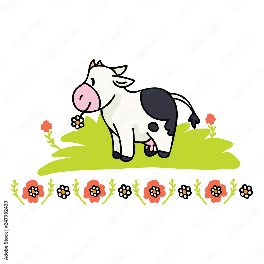 Cow Border Clip Art