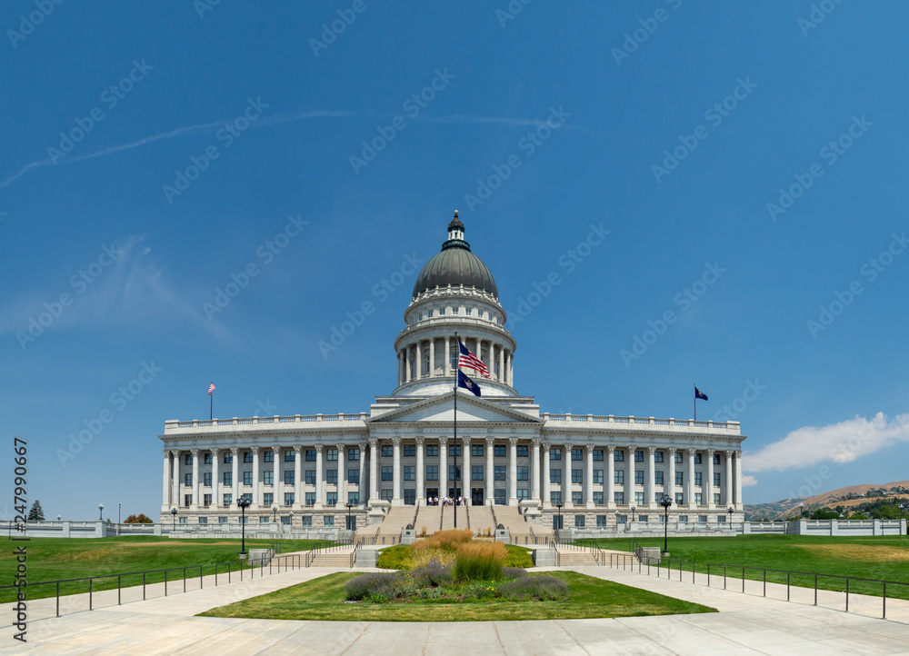 Foto de State of Utah Capitol hill complex in Salt Lake City, historic ...
