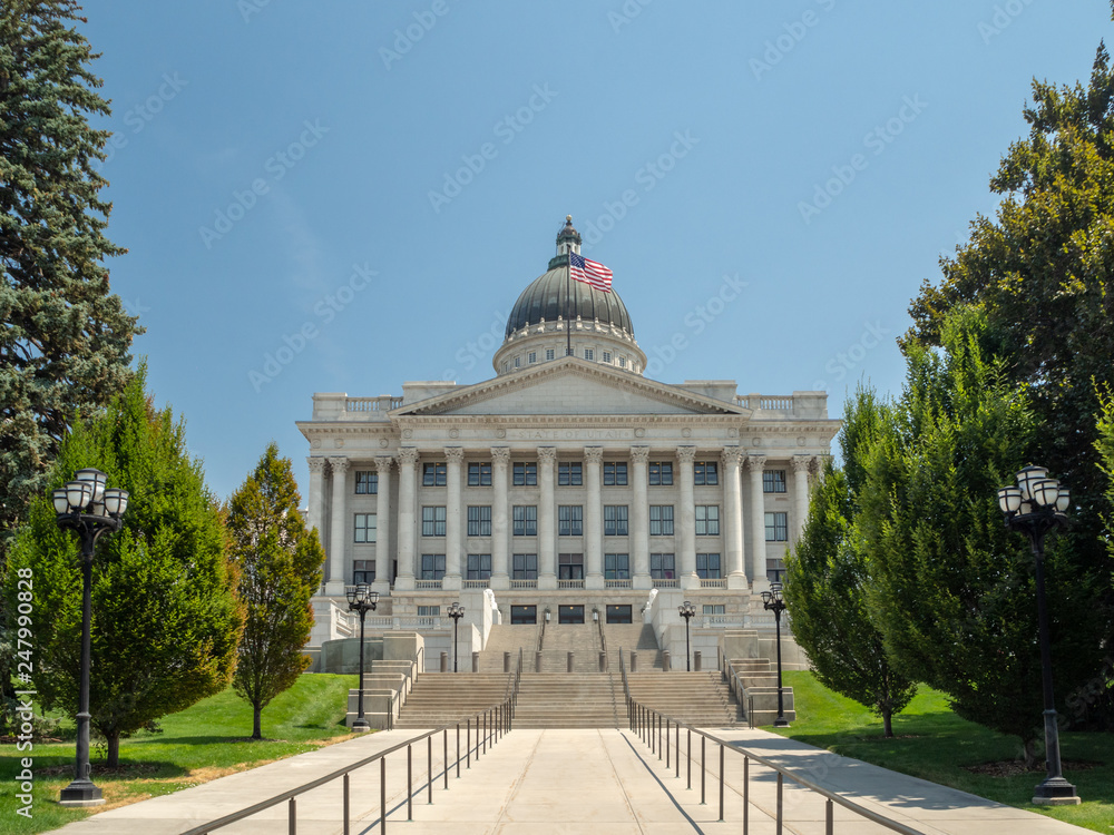 Foto de State of Utah Capitol hill complex in Salt Lake City, historic ...