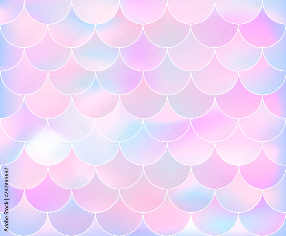 Mermaid scale pattern. Vector illustration Stock Vector | Adobe Stock