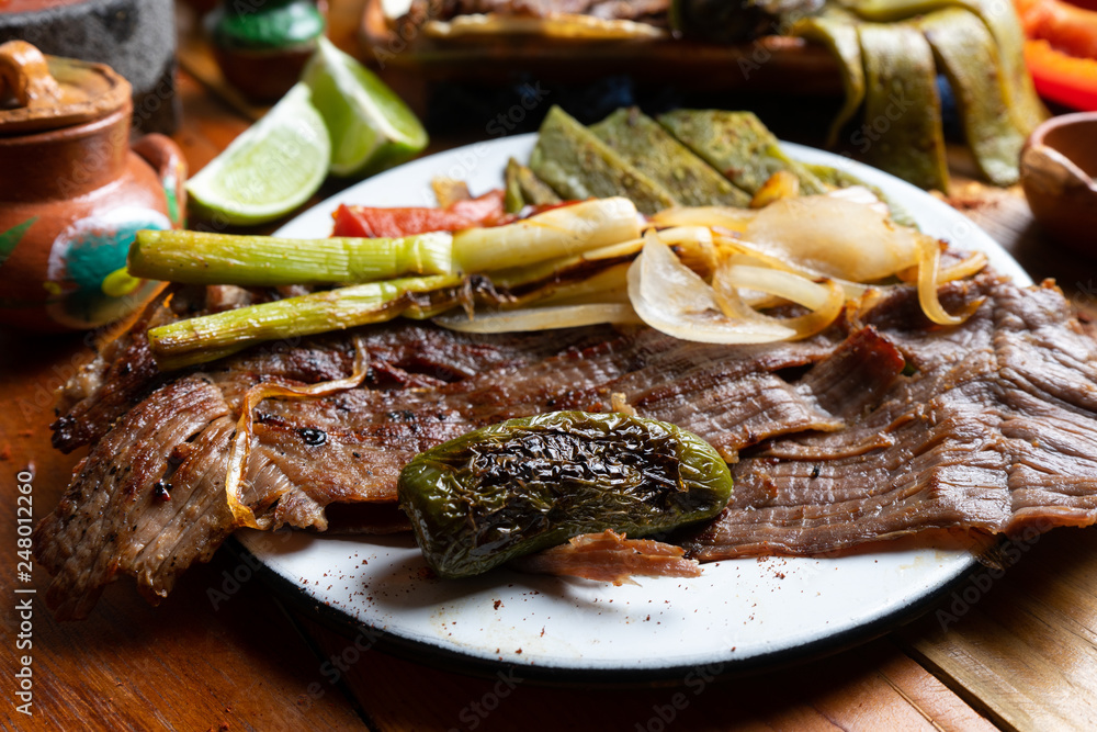 Mexican dried beef "cecina" foto de Stock | Adobe Stock