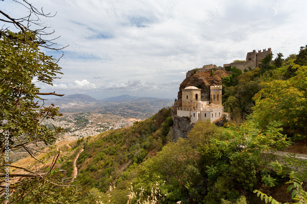 Erice, Sicily, Italy - the Pepoli Castle is also known as Venus Castle ...