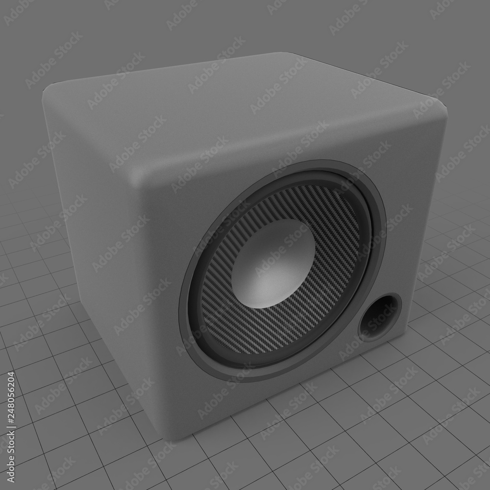 Bass speaker Stock 3D asset | Adobe Stock