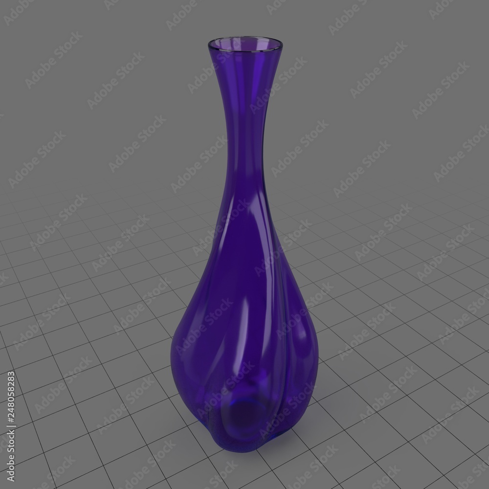 Modern glass vase Stock 3D asset | Adobe Stock
