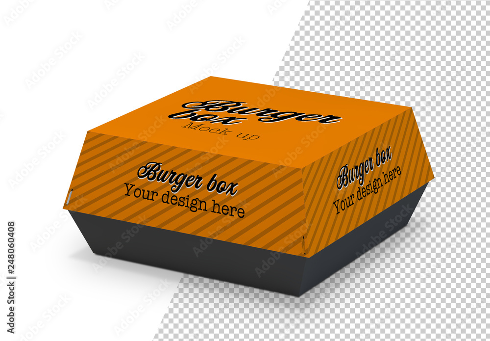 Burger Box Mockup Stock Template | Adobe Stock