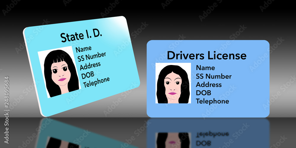 Here is an illustration of a state identification card that is used for ...