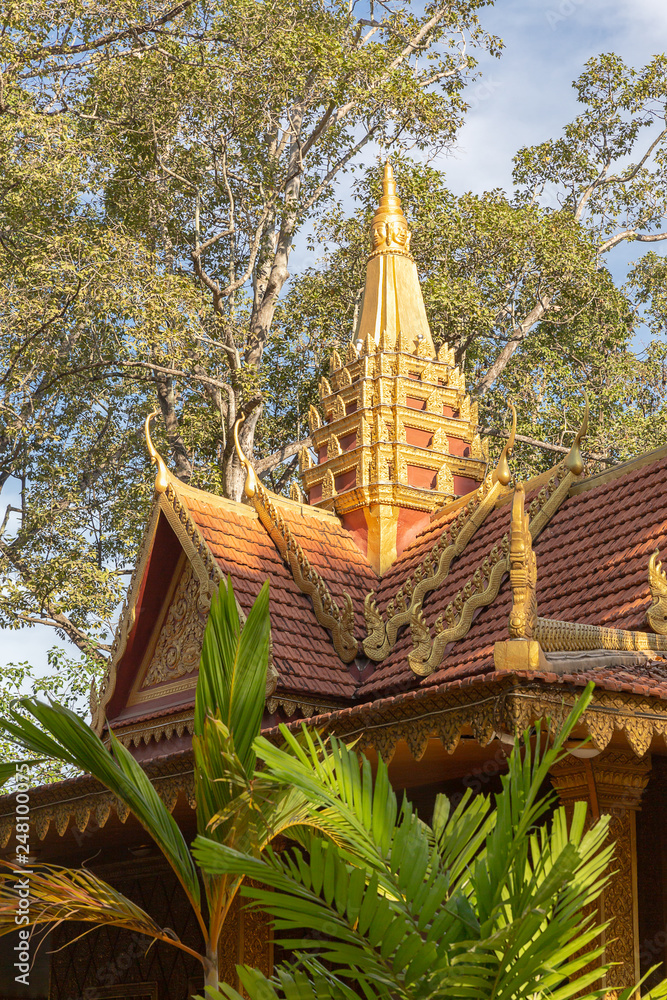 roof structure of the shrine of Preah Ang Chek Preah Ang Chorm, Siem ...