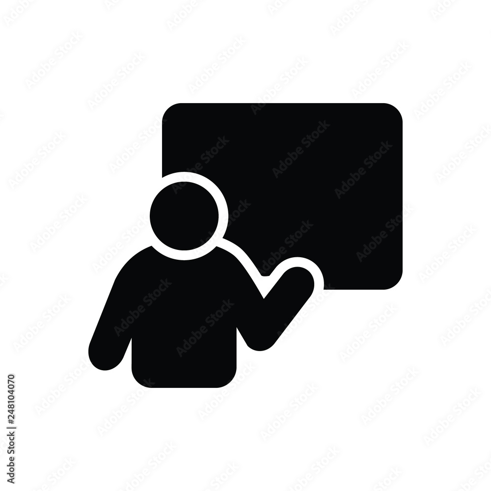 Black solid icon for demo beta Stock Vector | Adobe Stock