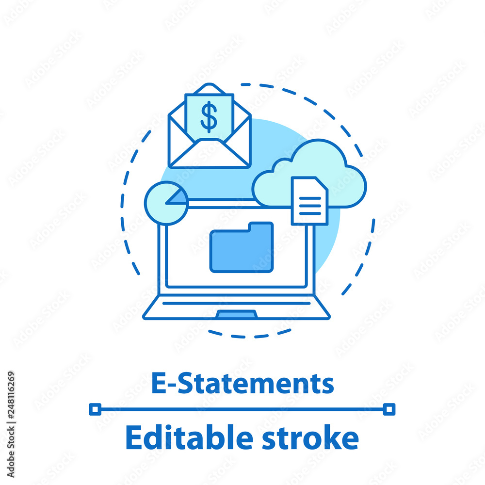 E Statement Icon