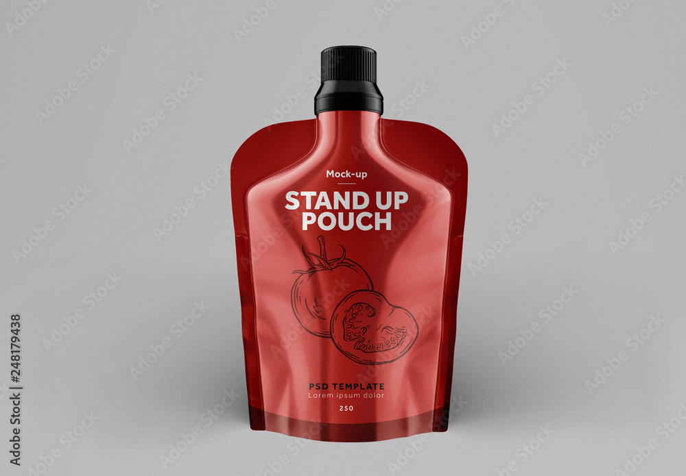 Spout Pouch Mockup Stock Template | Adobe Stock