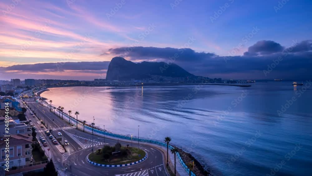 Beautiful Ultra HD time-lapse video of the sun rising next to the Rock ...