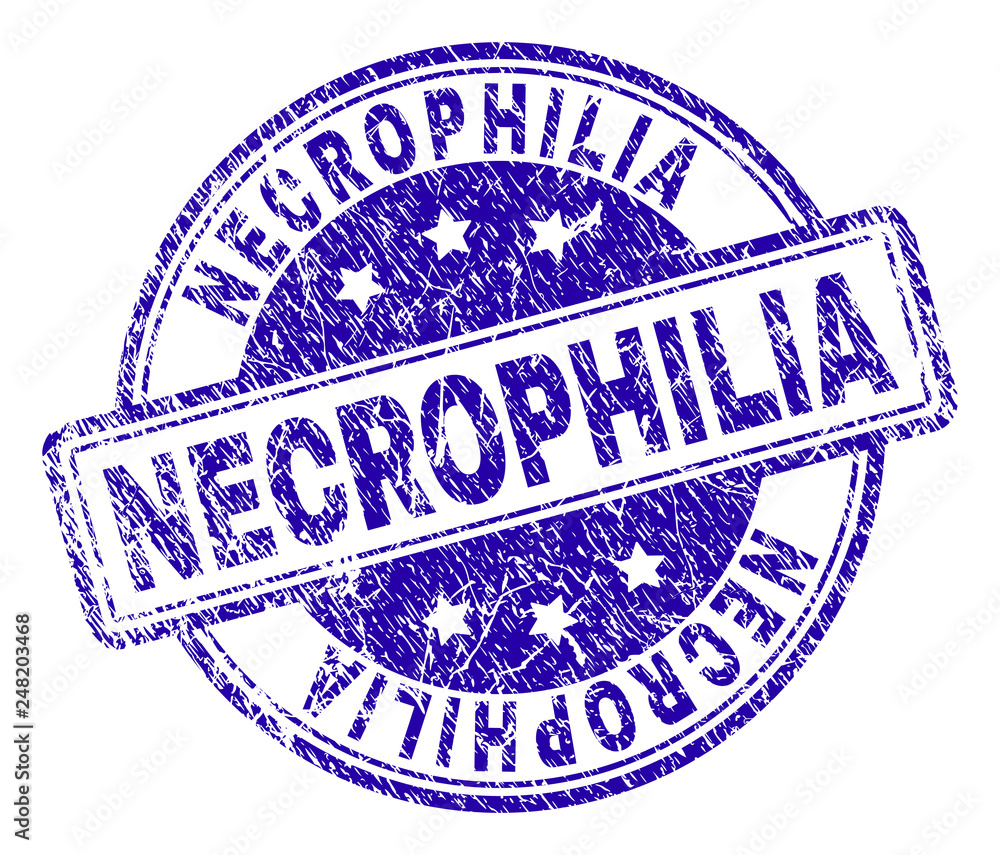 NECROPHILIA stamp seal imprint with grunge texture. Designed with ...