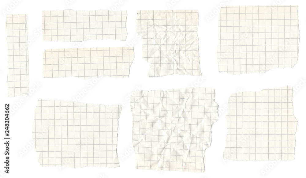 Ripped pieces of paper for collage style. Trandy abstract collage. Cut ...