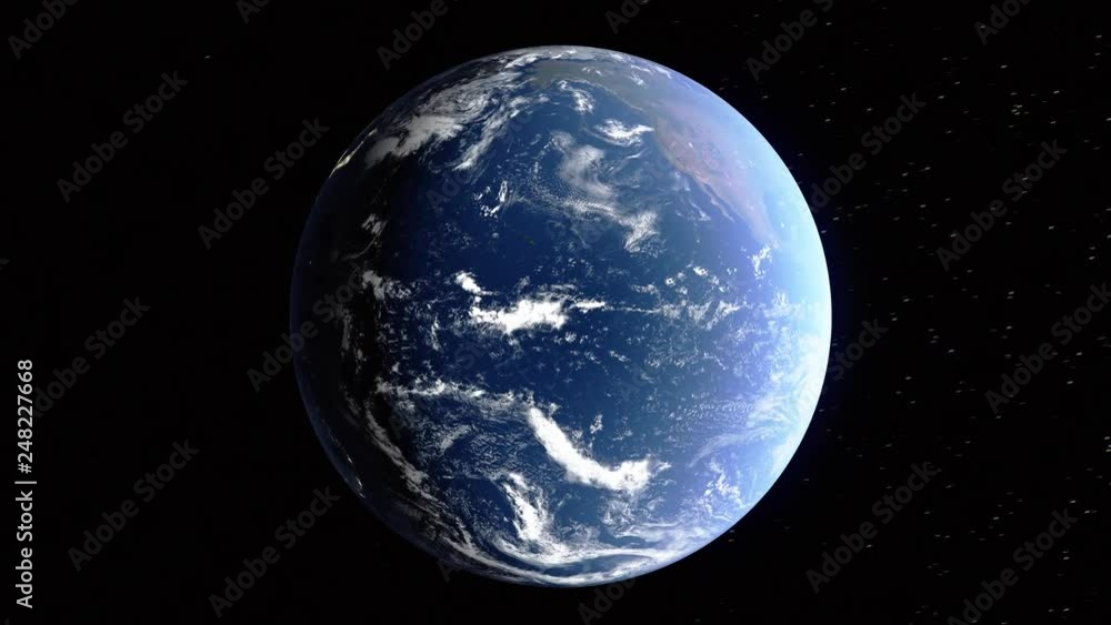 Realistic 3d animated earth showing the borders of the country Panama ...