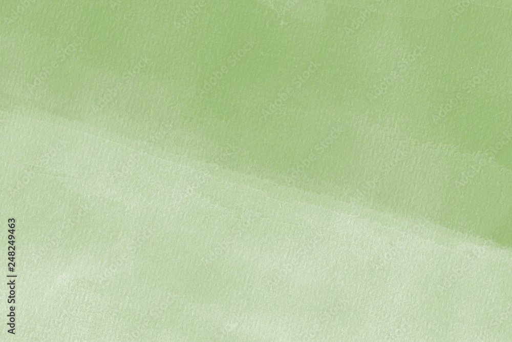 Watercolor green texture with abstract washes and brush strokes on the ...