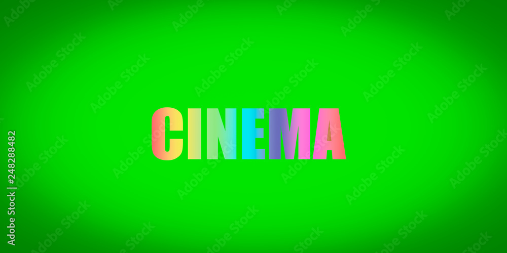 Green background Green Green screen screen Blank screen movie theater ...