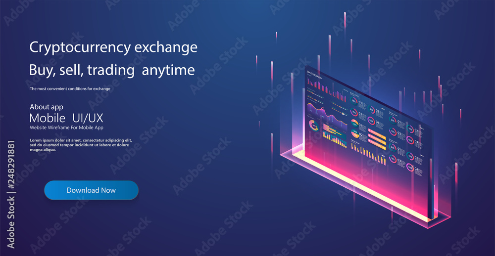 Application of screen with business graph and analytics data on ...