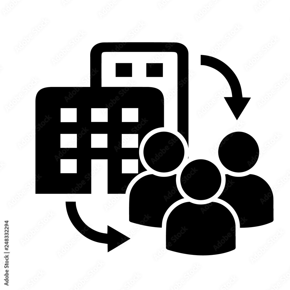 Business process outsourcing (BPO) icon Stock Illustration | Adobe Stock
