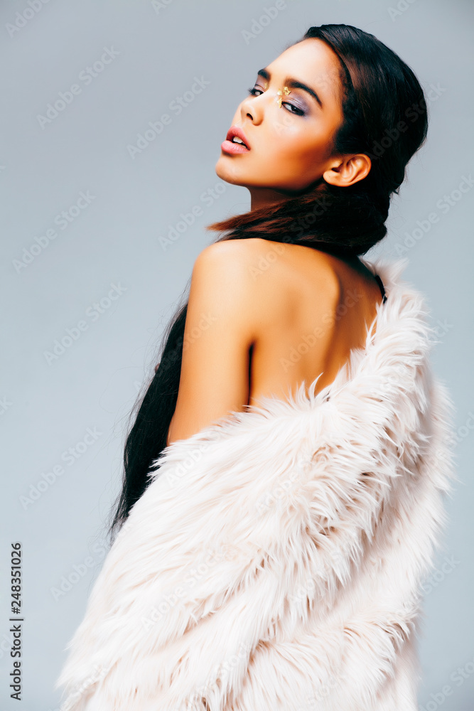 young beauty african american mulatto sensual woman with fashion make ... young beauty african american mulatto sensual woman with fashion make ...
