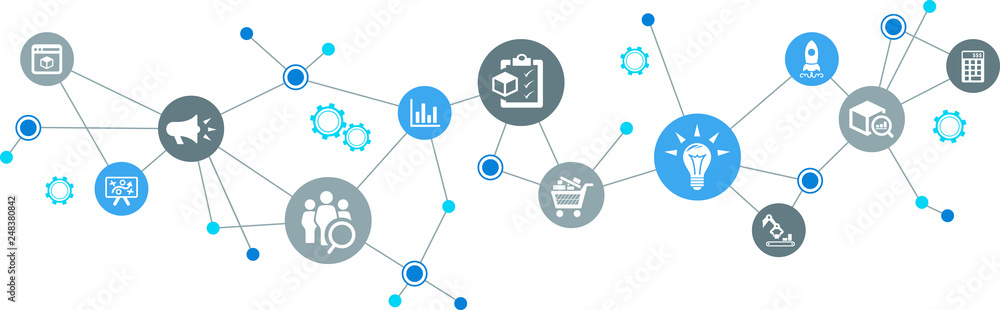 product management / product development / product marketing – vector ...