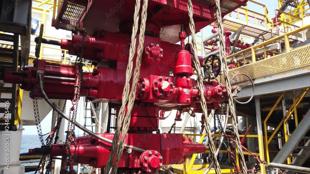 Blow Out Preventer (BOP) for Offshore Drilling Rig Stock ビデオ | Adobe Stock