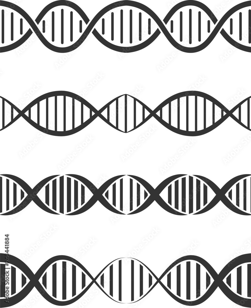 Pictogram of DNA Symbol Stock Vector | Adobe Stock