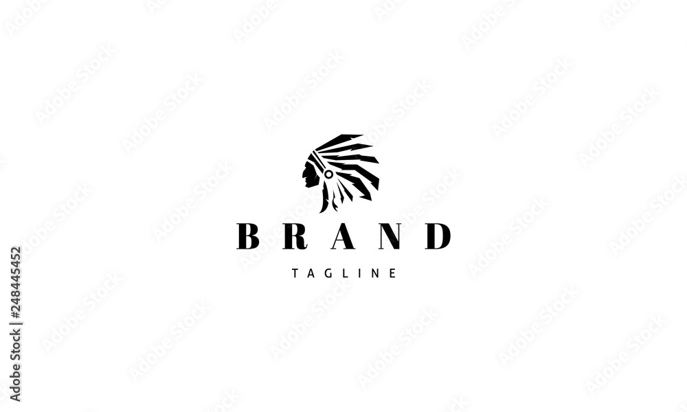 indian black vector logo image Stock Vector | Adobe Stock