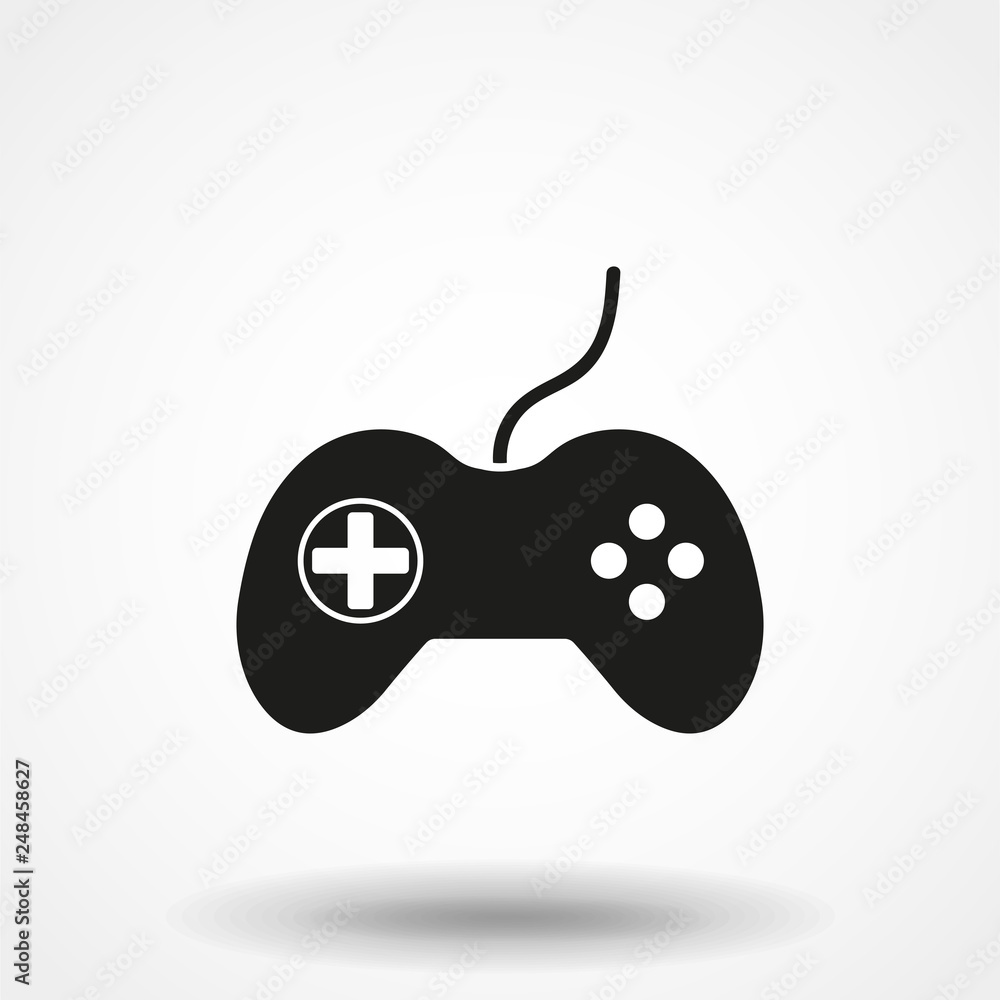 Joystick icon vector, game symbol. Play pictogram, flat vector sign ...