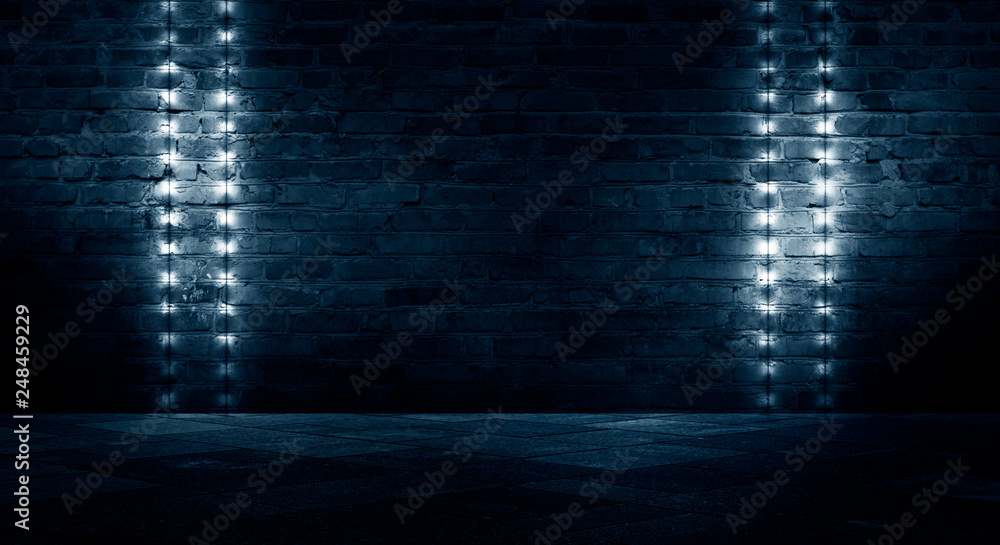 Old Brick Building At Night