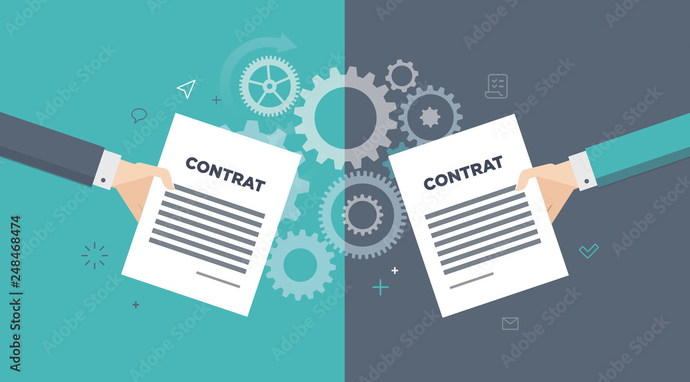 contrat Stock Vector | Adobe Stock